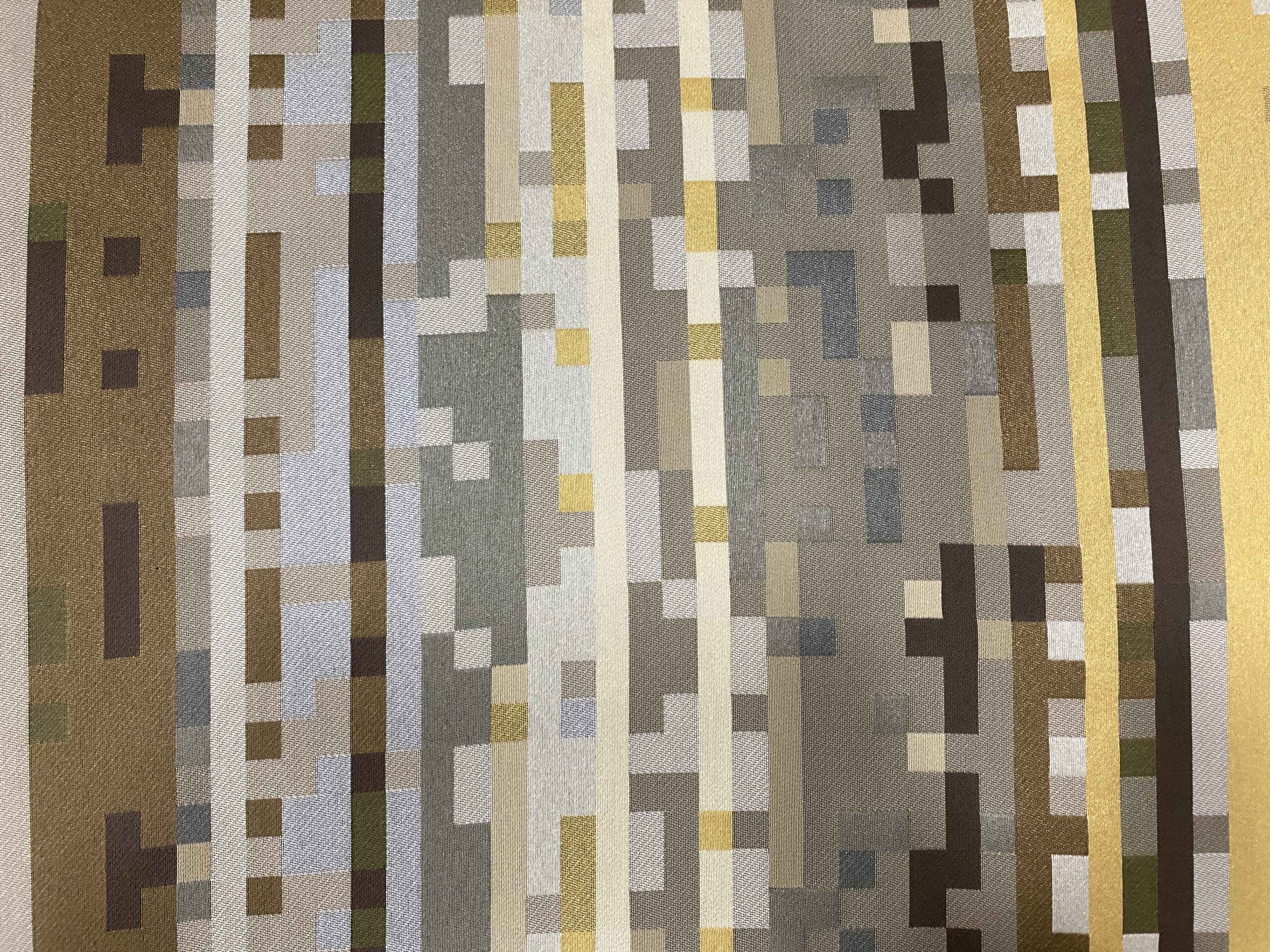 HERMAN MILLER Modern Armless Modular Accent Chair in Brown and Yellow ...